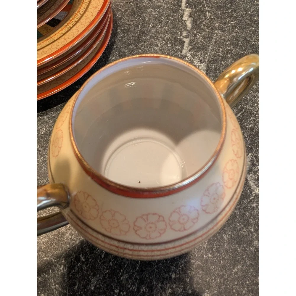 Handmade | Kitchen | Vintage Japan Thousand Faces Porcelain Tea Set ...